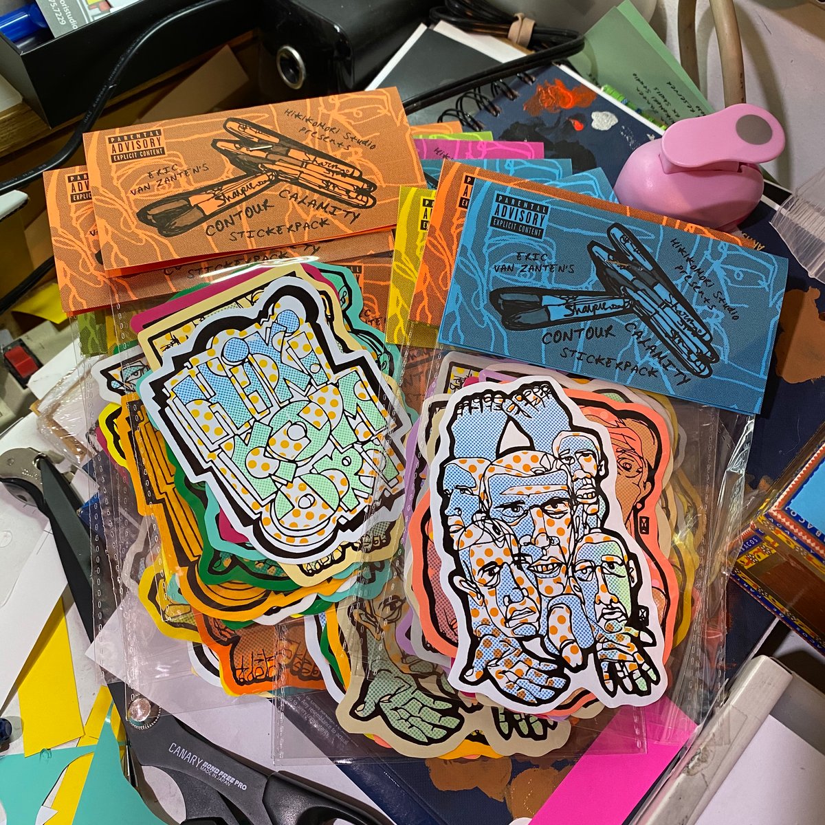 Contour Calamity Sticker Pack | HiKiKoMoRi Studio