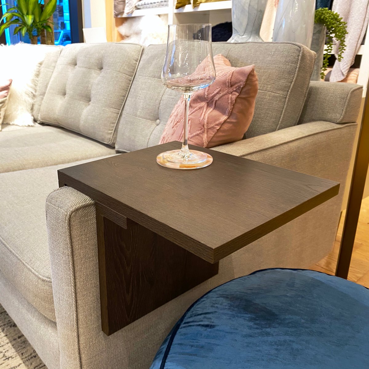 CarvedWoodworks — Sofa Ledge Dark Brown