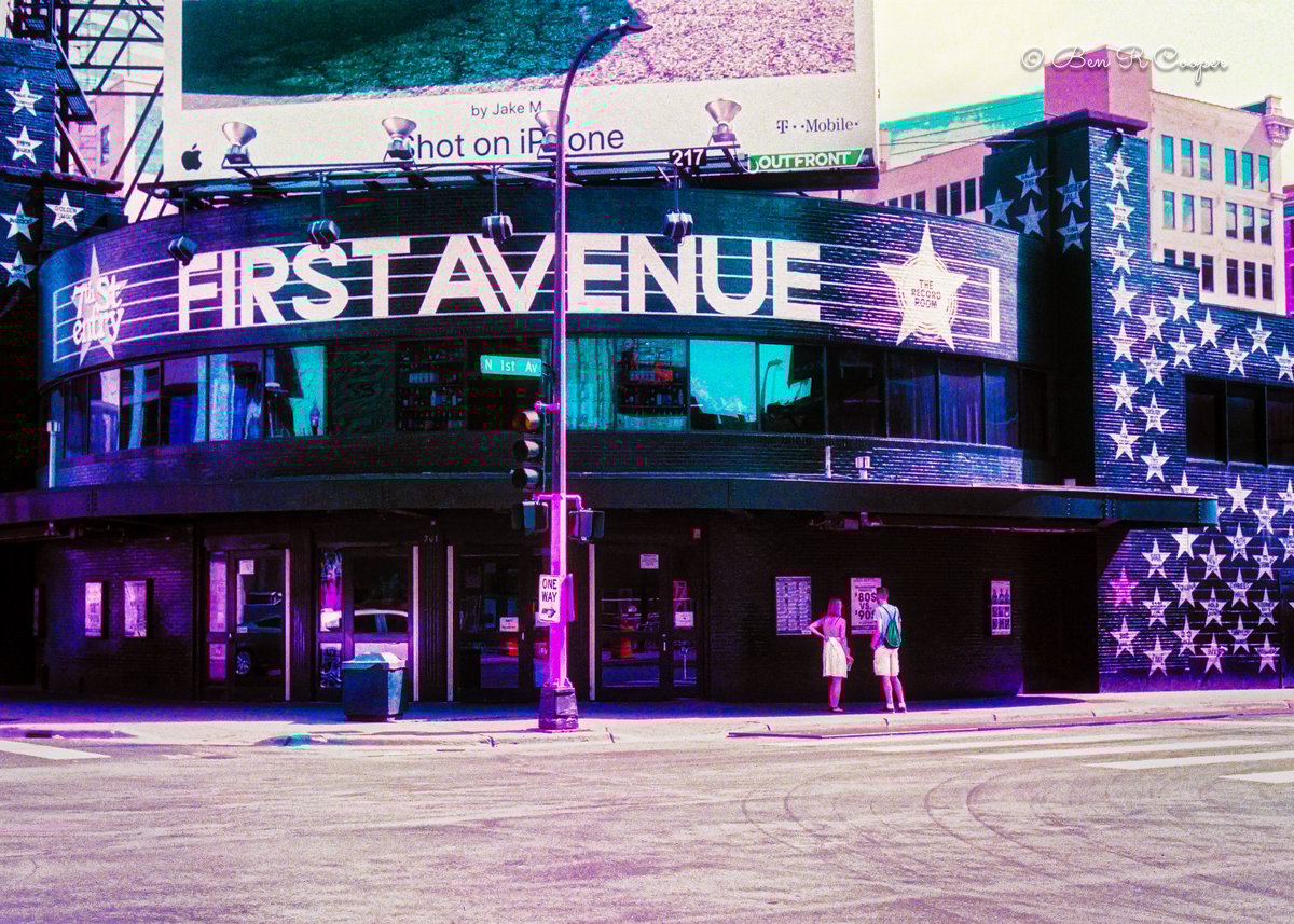 First Avenue Building - Purple Film | Ben R Cooper Photography