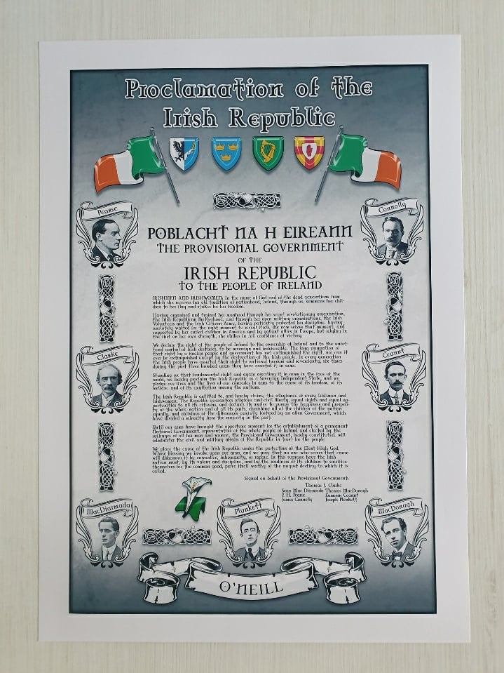 1916 Proclamation Print (A3 size Unframed). | Proclamation Prints