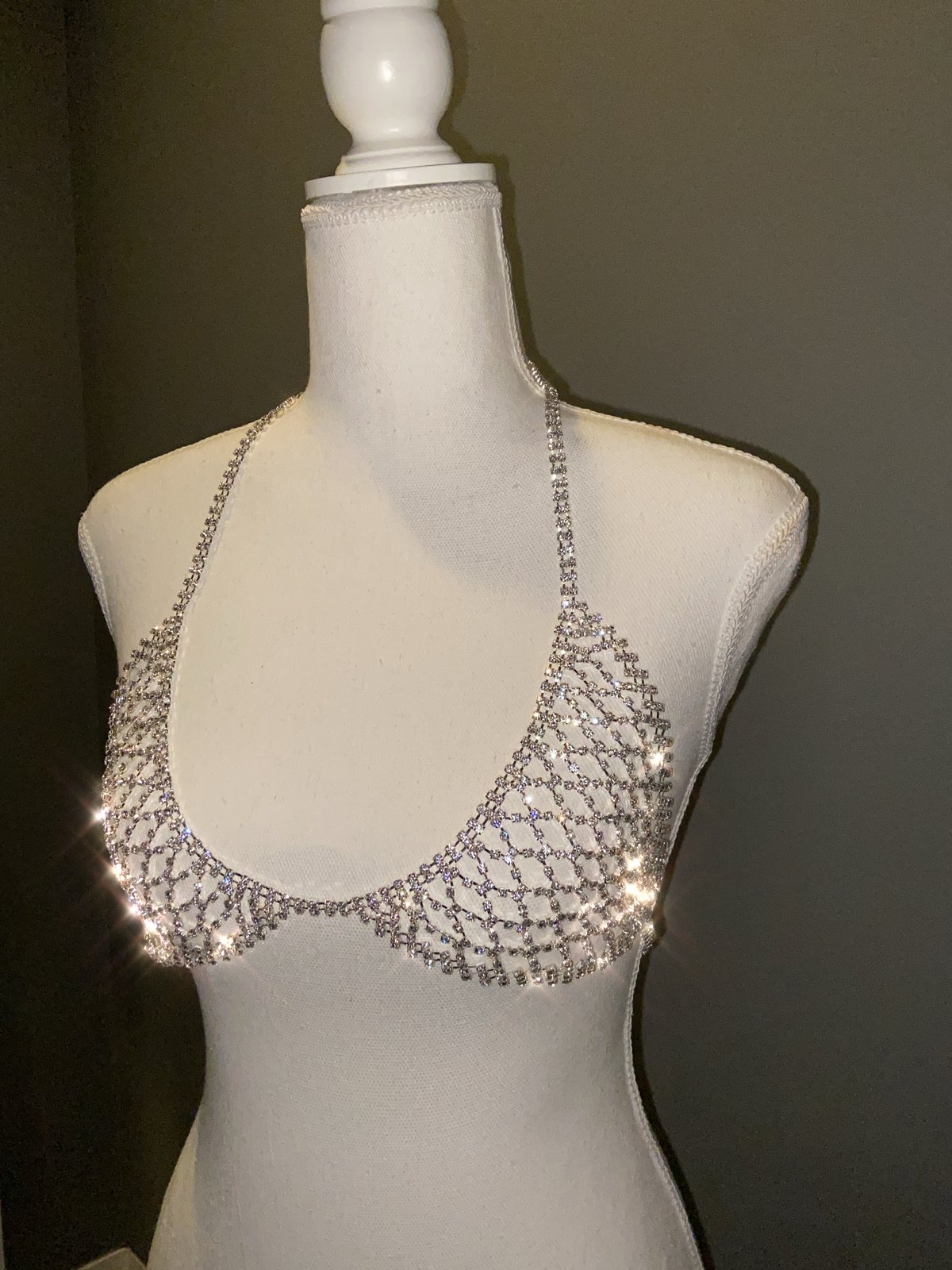 Rhinestone Bra Theicyvault