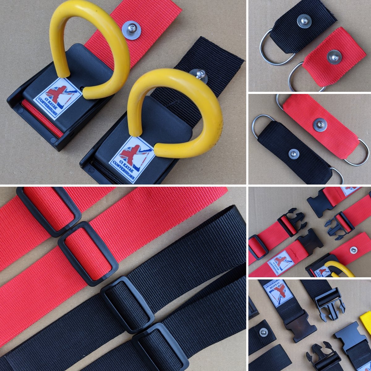 Fully Loaded C1 Thigh Strap Kit | C1 Kayak Conversions OC1 Freestyle
