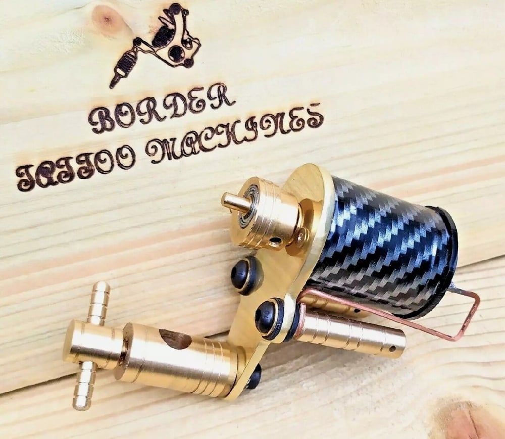 custom handmade rotary direct drive brass tattoo machine | Border ...
