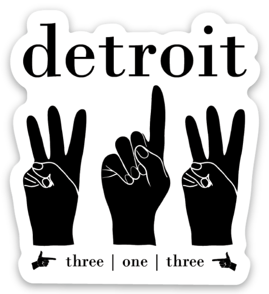 Detroit 313 Print/Sticker | Small Moments