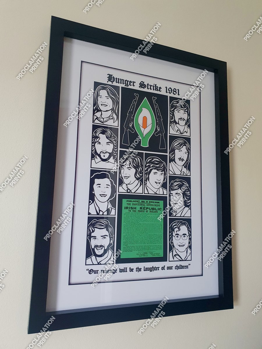 Hunger Strike 1981 H-Block A3 Print (Unframed). | Proclamation Prints