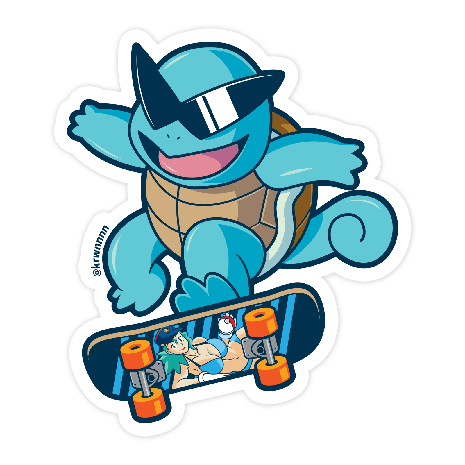 Papercraft squirtle squad sticker Stickers etna.com.pe
