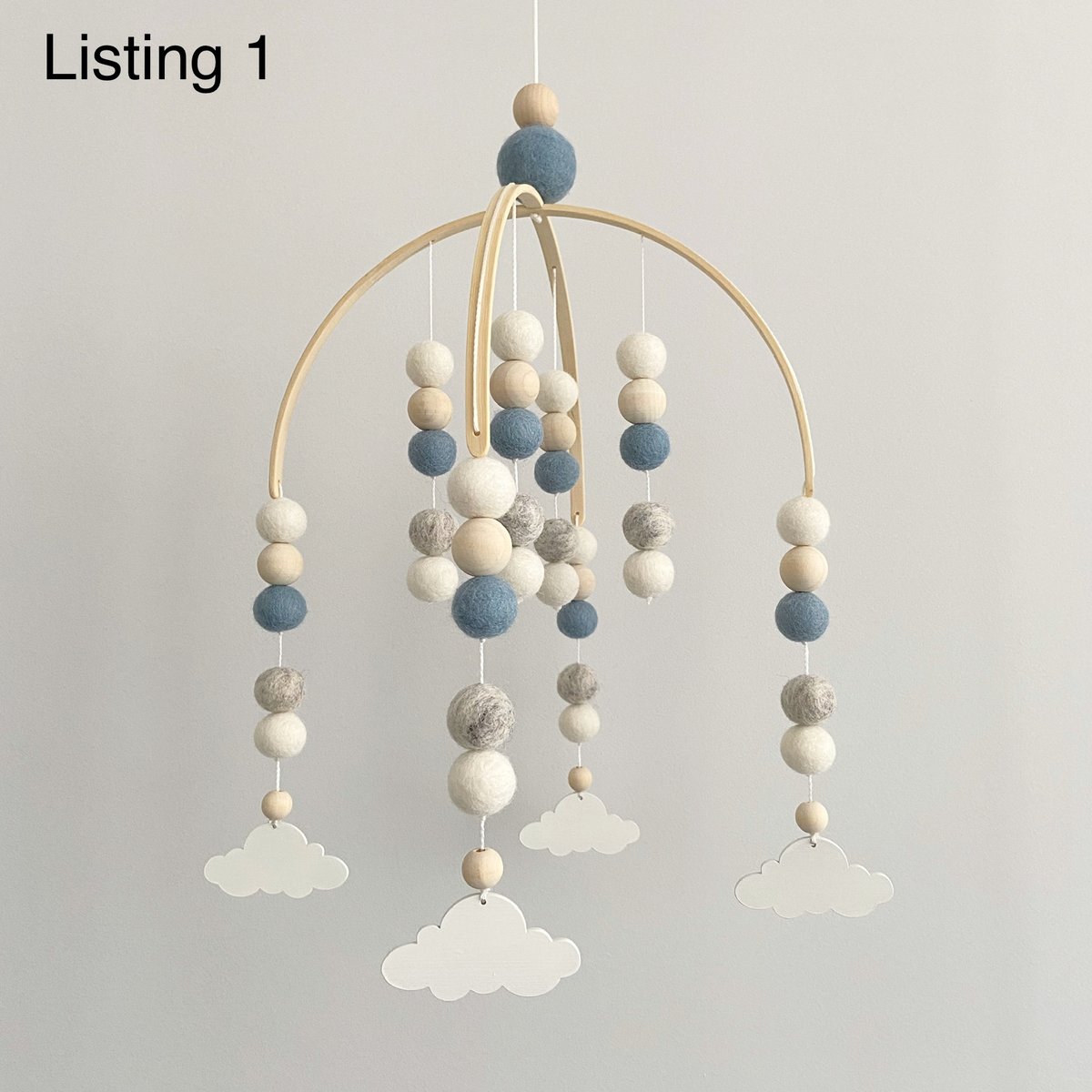 Mobiles - wooden shapes / The Little Wood