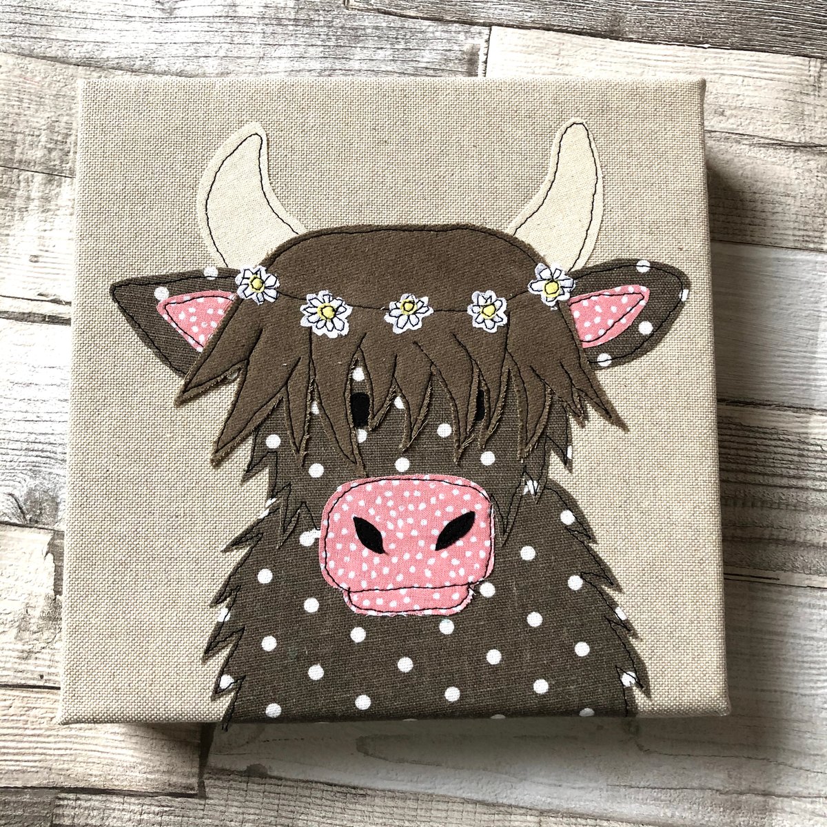 Daisy Cow original Canvas | Jo Bo Designs