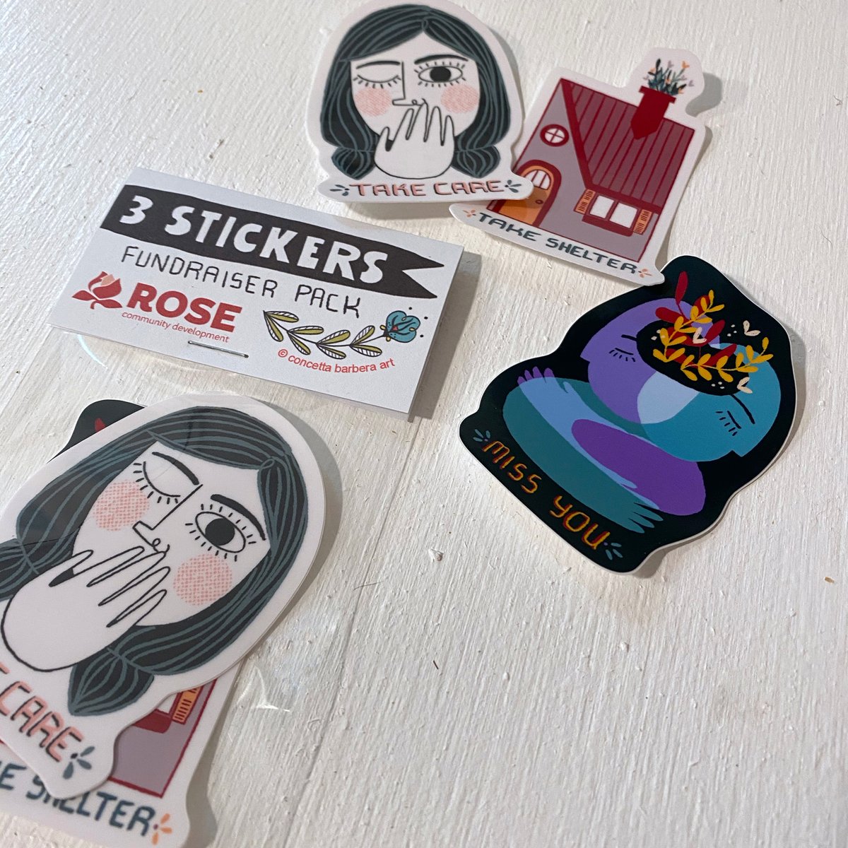 Take Care Fundraiser Sticker Pack | Another Bold Concept