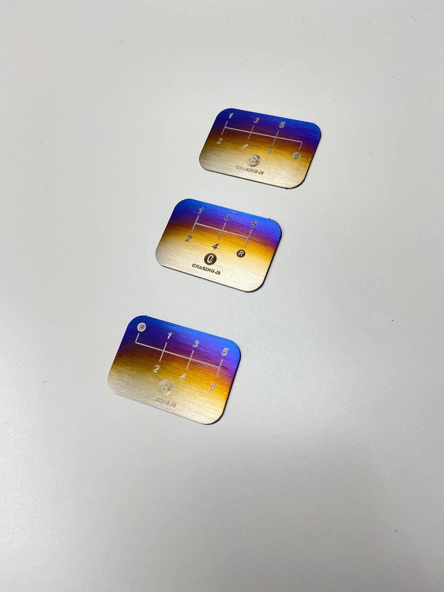 Titanium shift plate pattern | Chasing JS