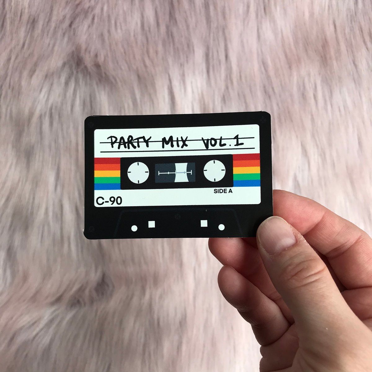 Party Mixtape Sticker - 3" | MercurialMilk
