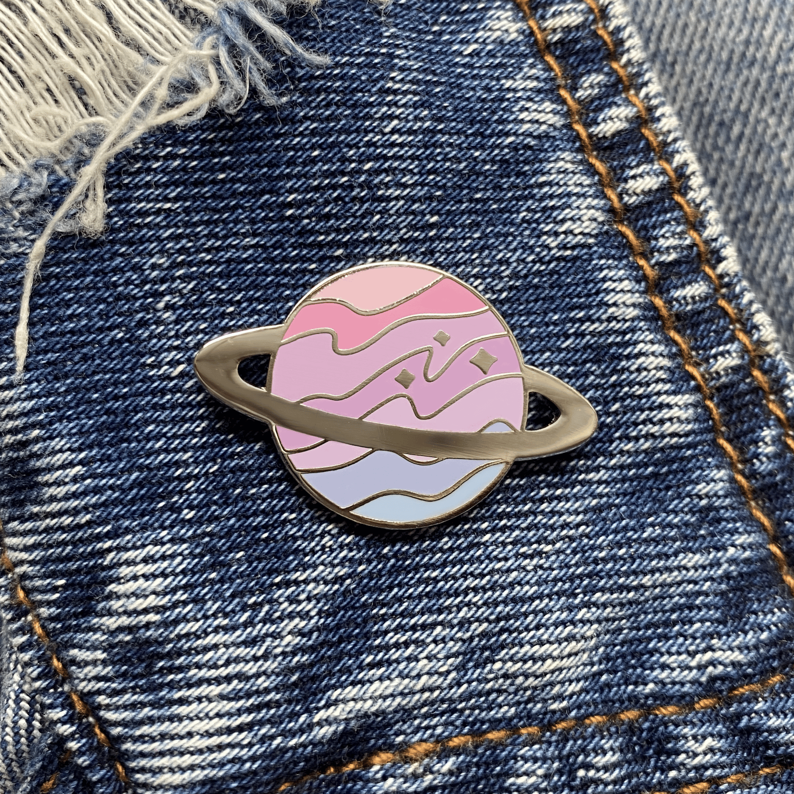 Bi Planet Pin | Blue Skies Club