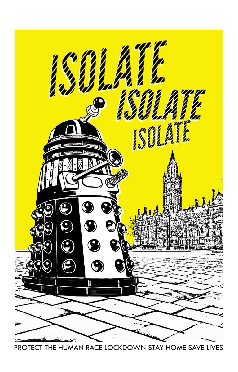 A4 Isolate Lockdown 2020 screen print | Mancsy