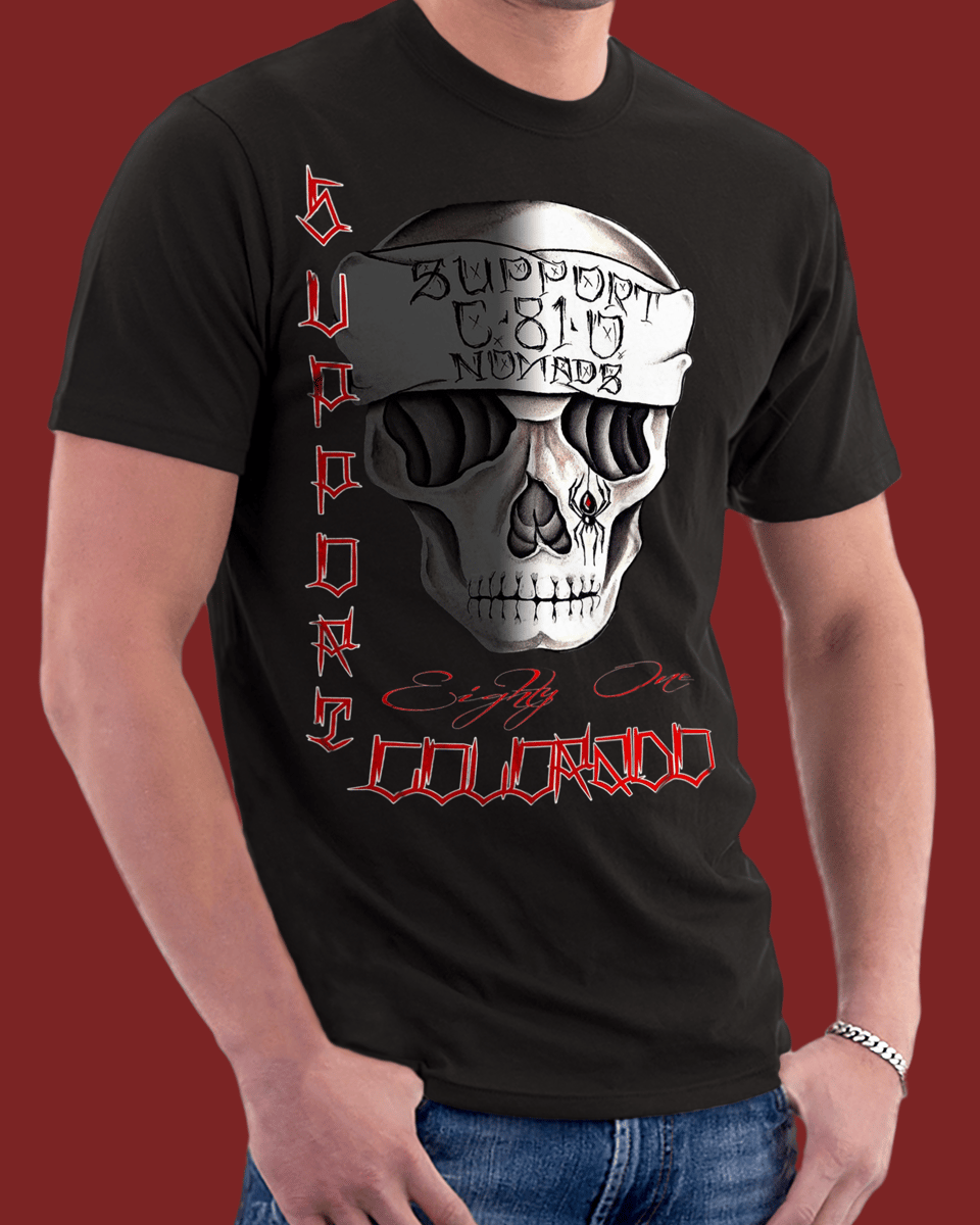 Vato Skull | RED & WHITE COLORADO NOMADS