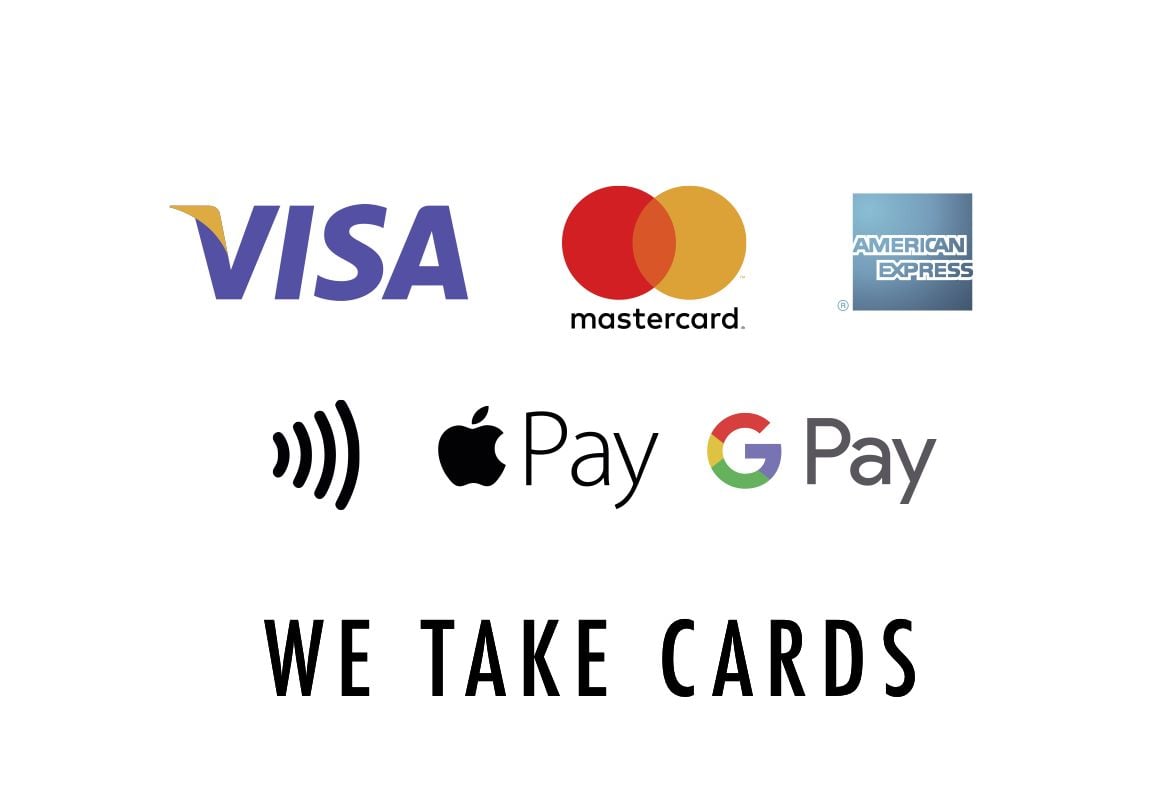 2 x WE TAKE CARDS STICKER | DOTPRINT SHOP