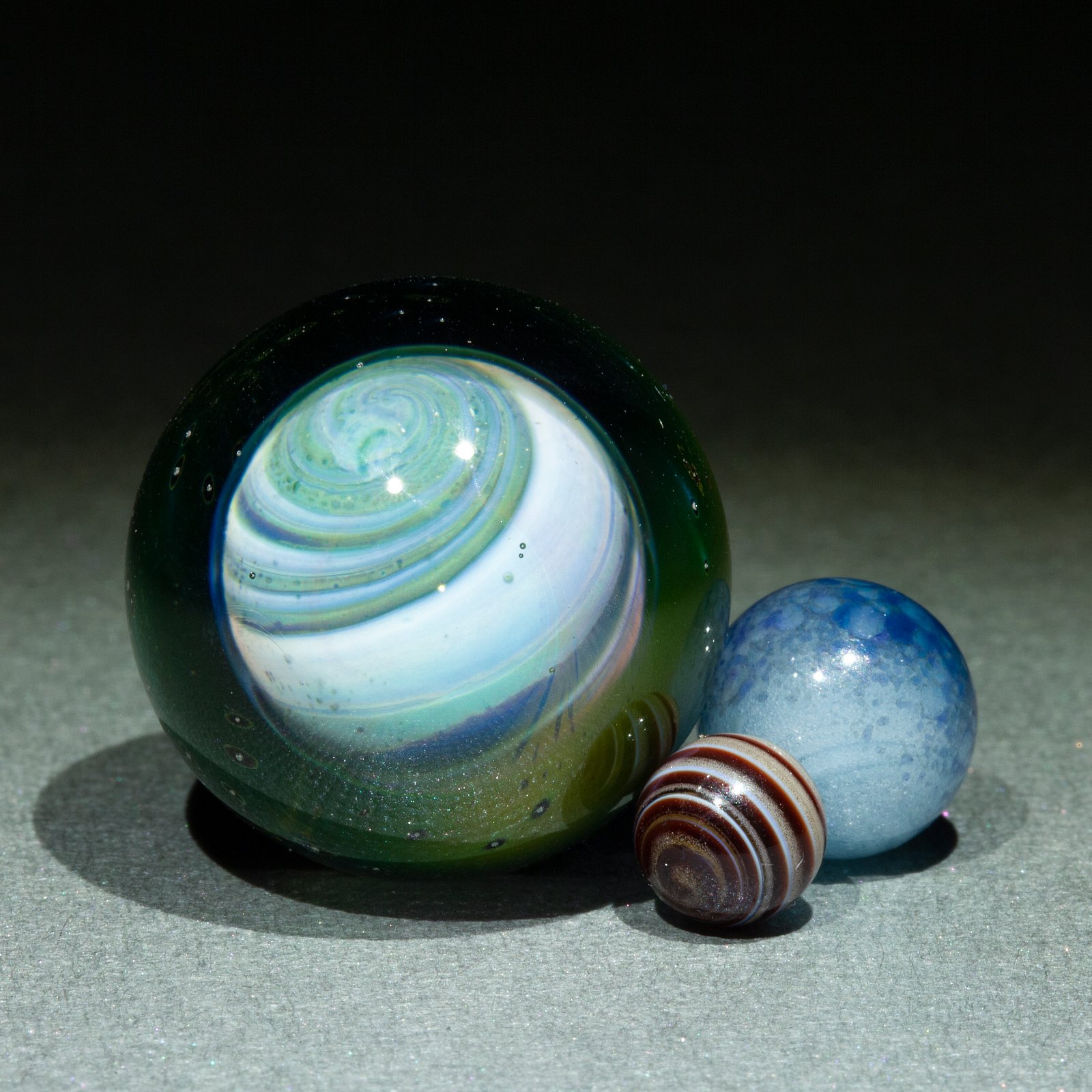 Planetary Marble Micro Set no.1 / universe marbles