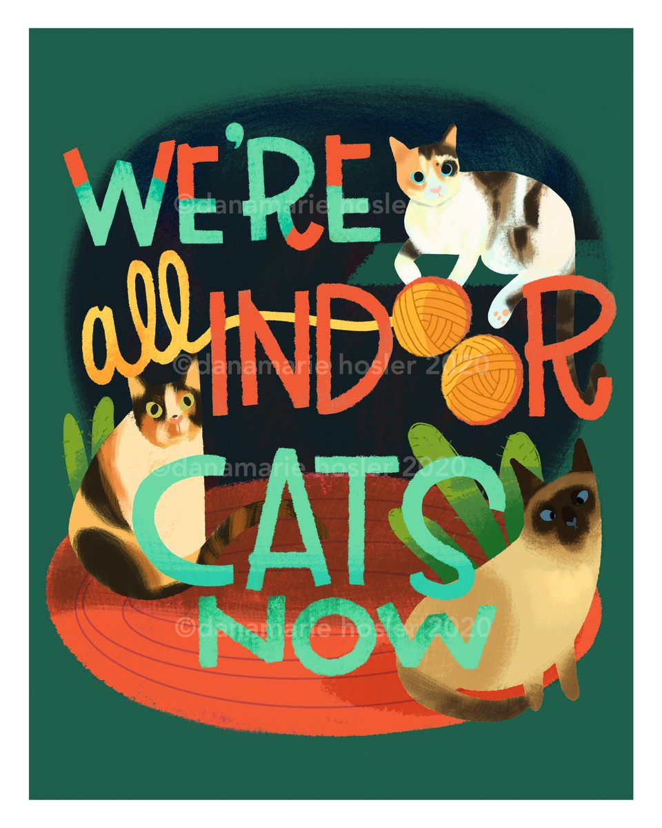 We're All Indoor Cats Now// 8x10 or 5x7 Prints & 4x6 Postcards ...