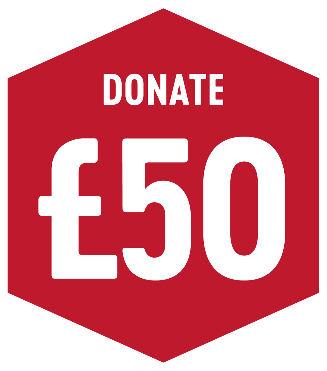 DONATE 50 • | WeAreNoDifferent®