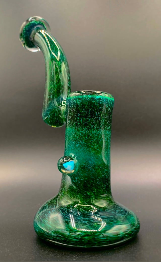Experimental Green Push Bub | PMACK GLASS LLC