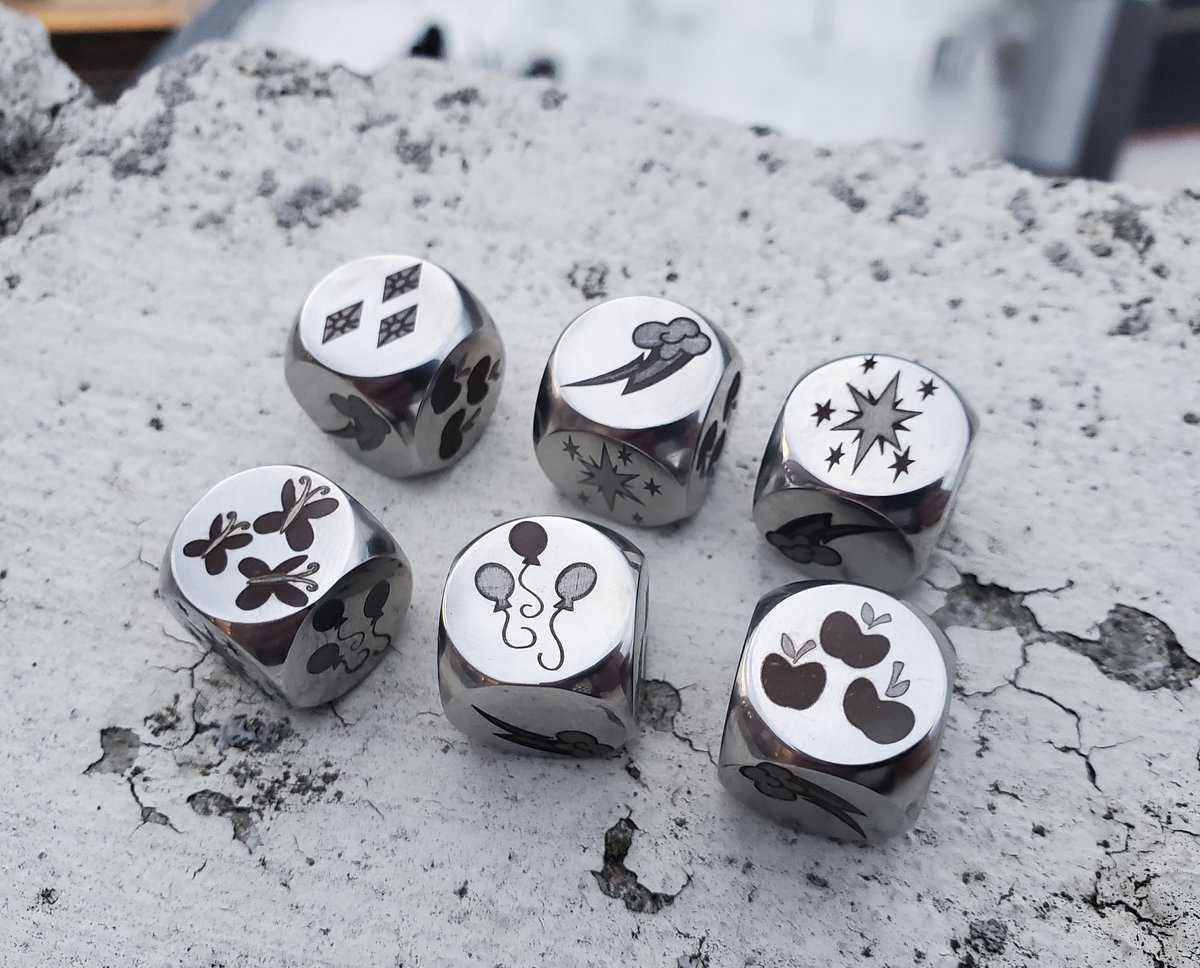 Stainless Steel Dice | My Little Ties