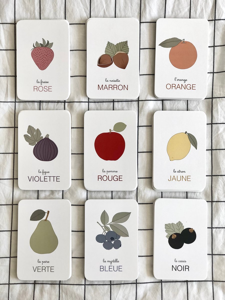Pack de cartes d’apprentissage des couleurs | Les Yeux Fripons