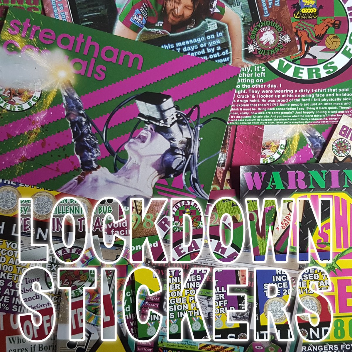 Streatham Rovers FC Lockdown Stickers 2020 | Bastardo Sports