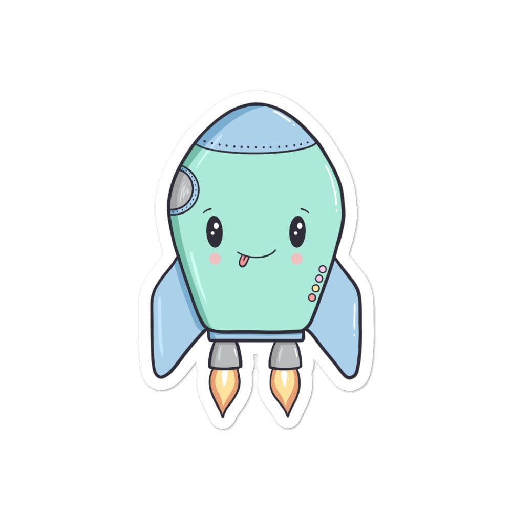Chibi Rocket Sticker | Works by MJ