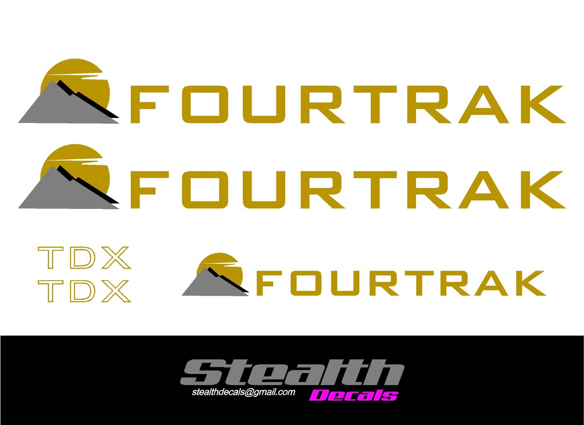 DAIHATSU Fourtrak TDX sticker set. | Stealth Decals