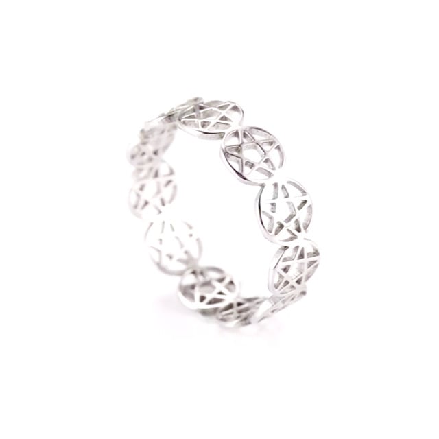 Number 5 ring (stainless steel) | ☽ ShopMoonChild
