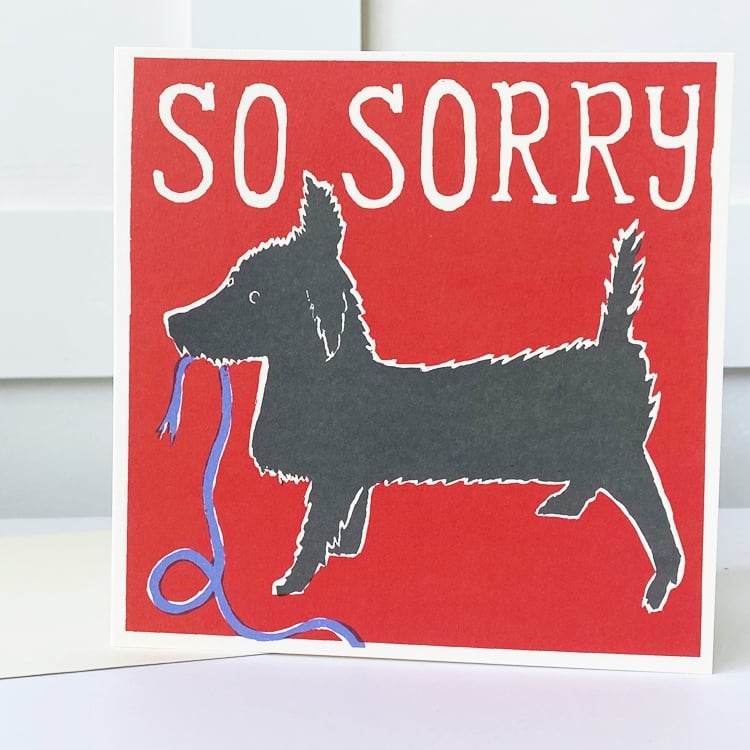 So Sorry Dog Card | London Mummy | Stylish, luxury gifts for babies and ...