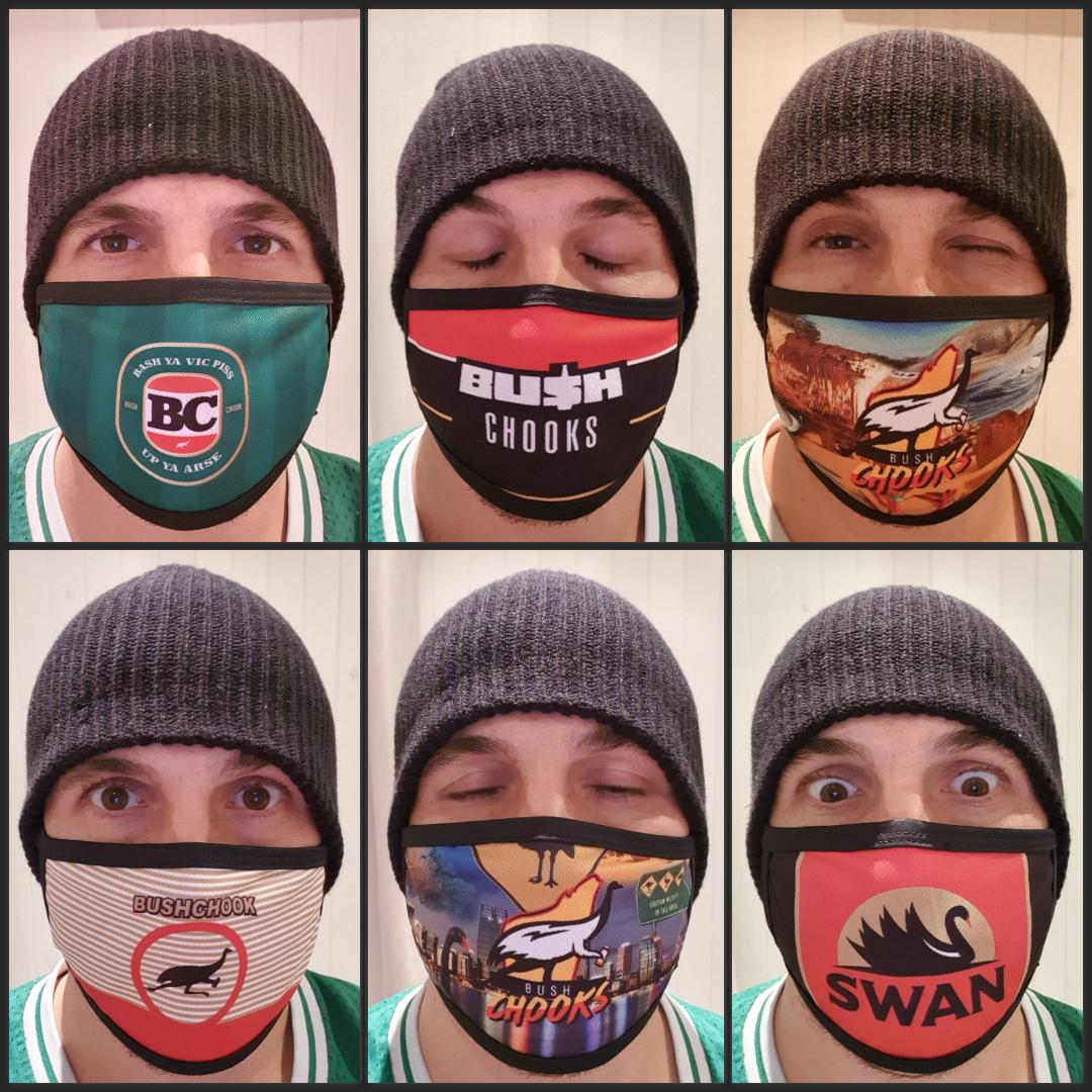 Bushchook Face Masks (6 designs to choose from) | Uncle Bushchook