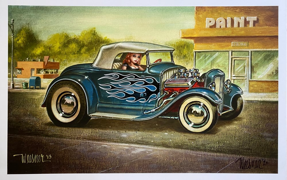 Modified Litho of Blue A | Keith Weesner Art