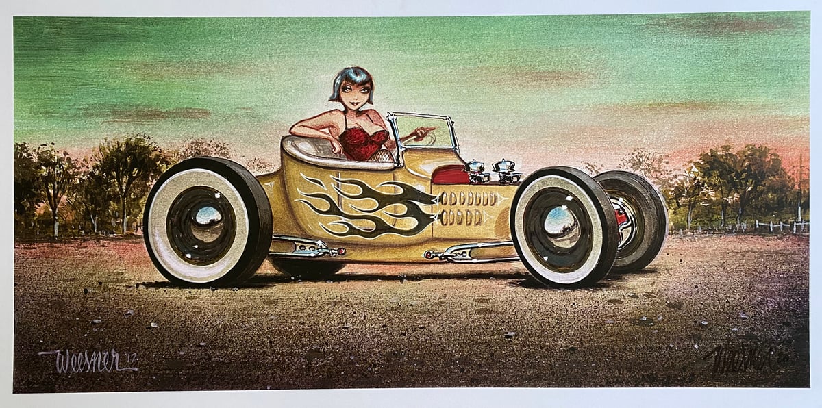 Modified Litho of Track T | Keith Weesner Art