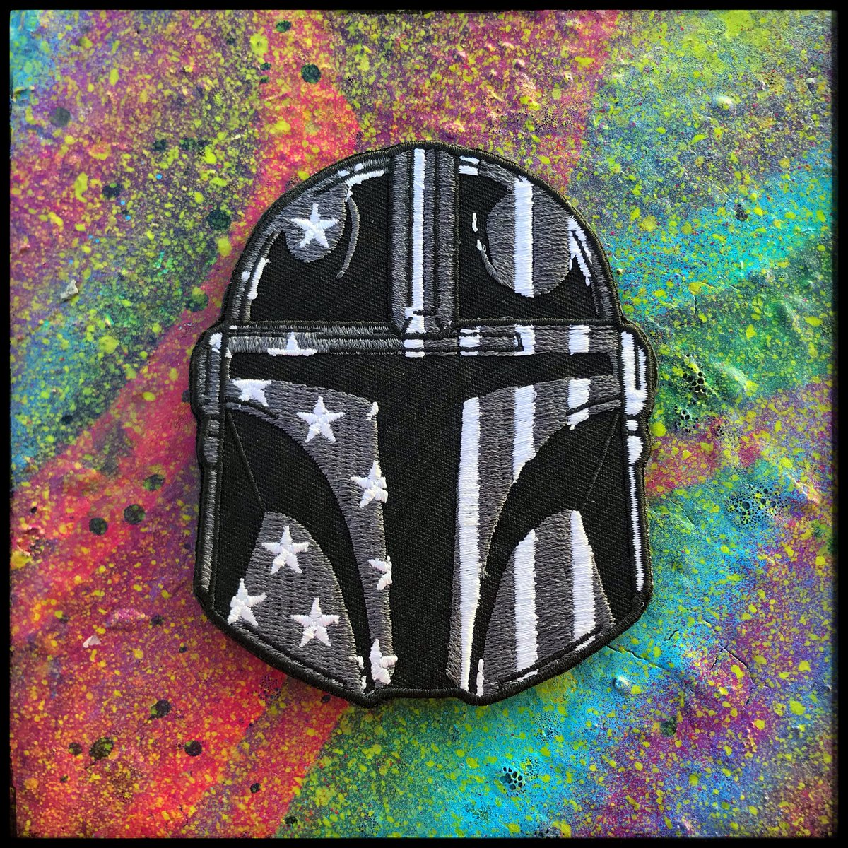 Gray Mando patch | CROM WORX