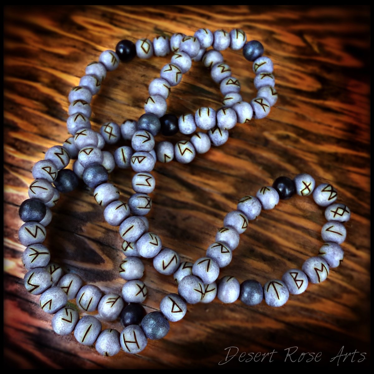 Ancestral Aske Rune Meditation Mala | Desert Rose Arts