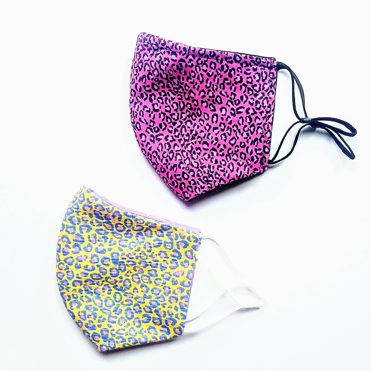 Neon Leopard Face Masks Kids + Adult | Spoon & Theory Handmade