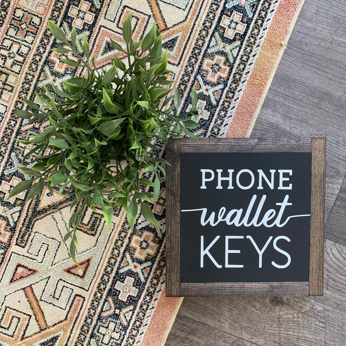 Phone, Wallet, Keys | Chalked signs