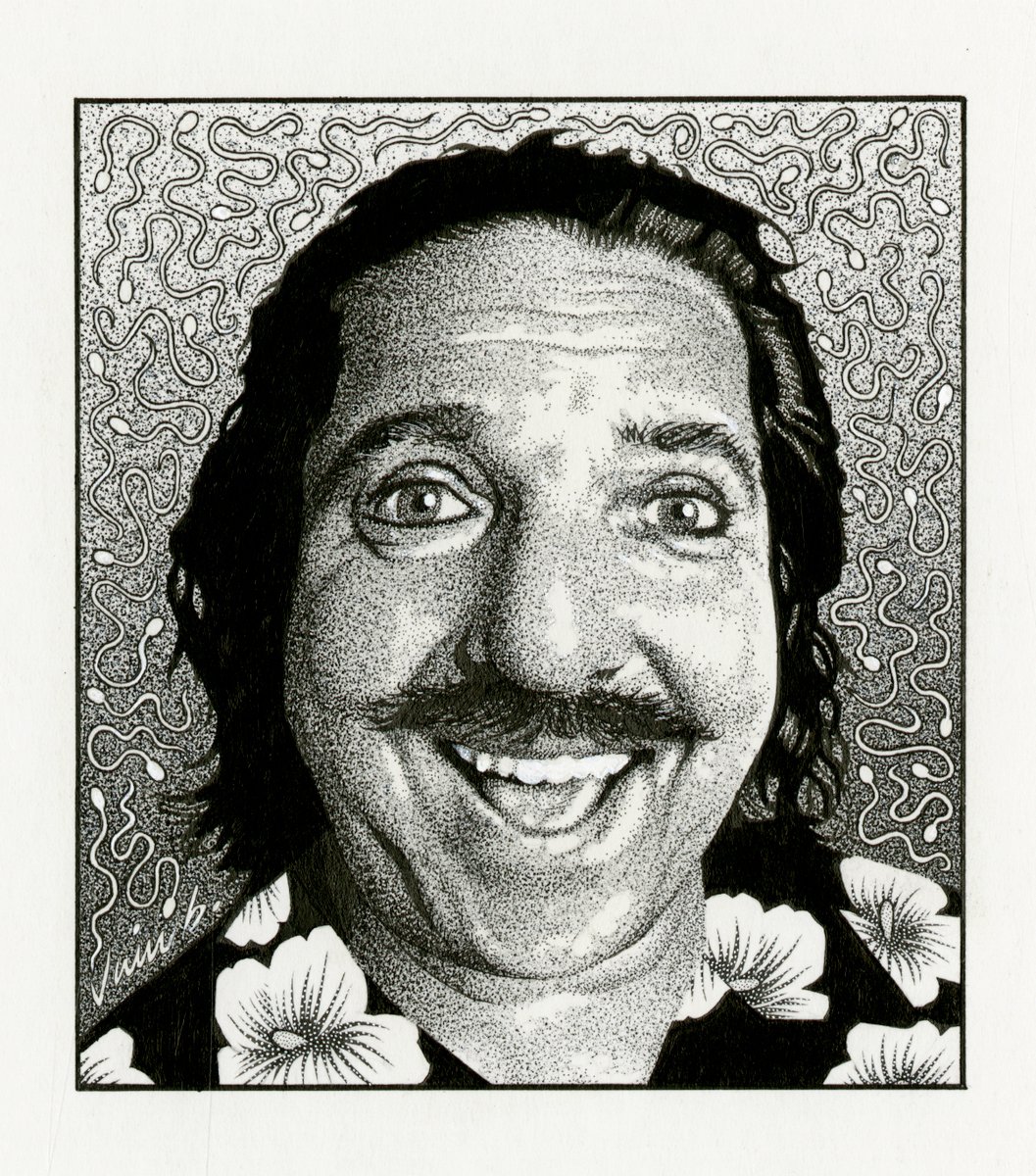 RON JEREMY ink original | Jim Blanchard Art