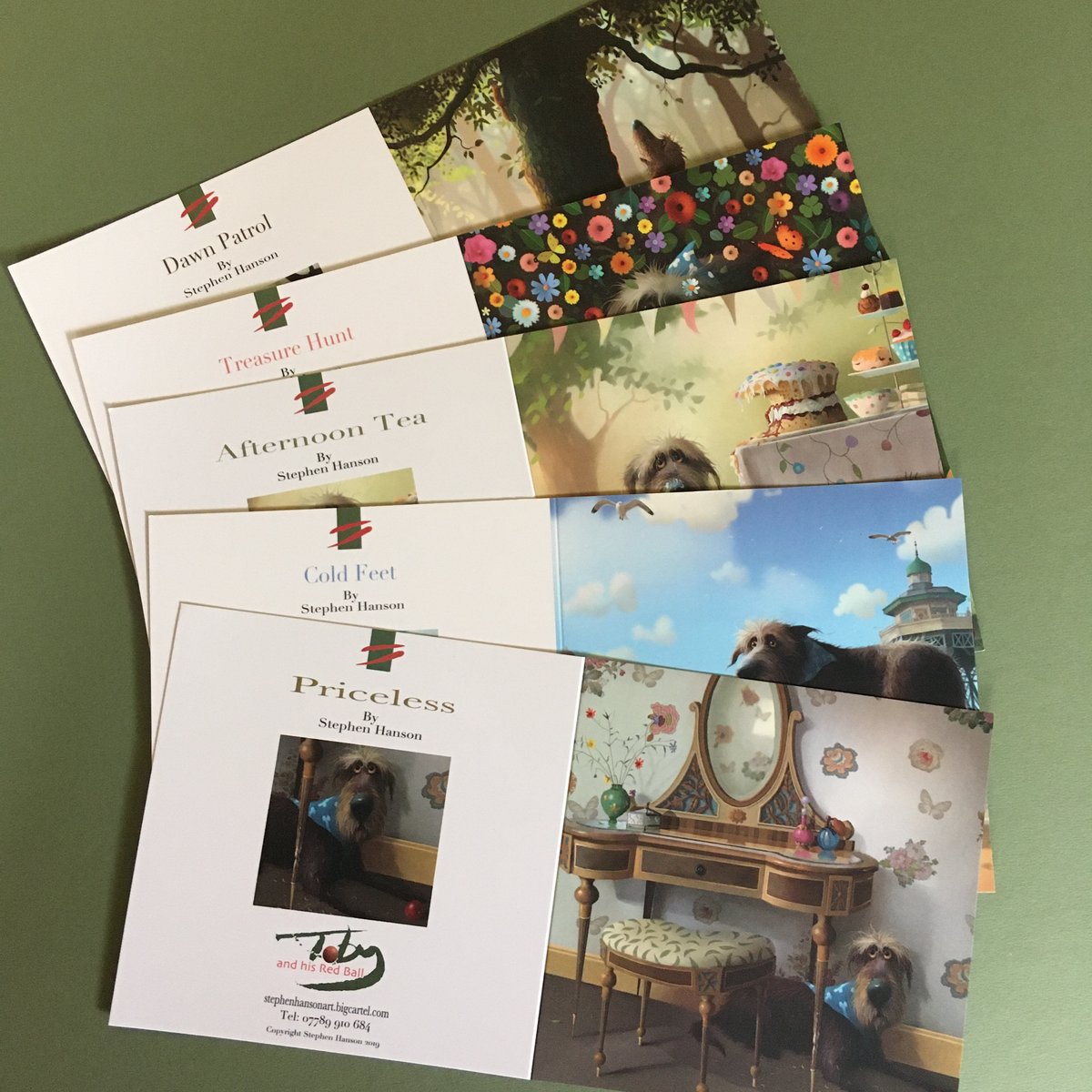 Pack No.1, Toby Art Cards | Stephen Hanson Art