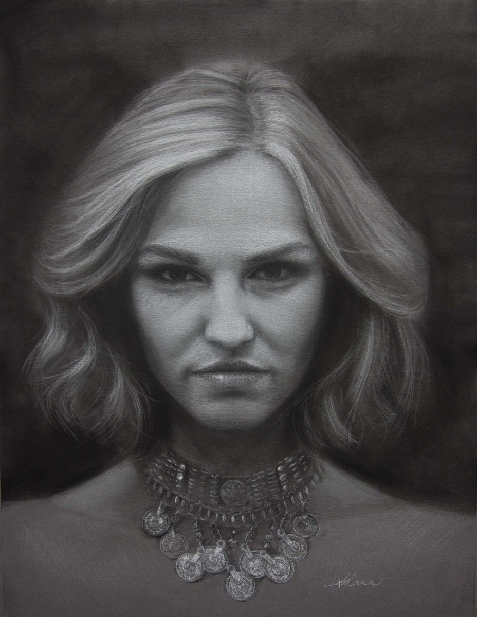 One hour portrait drawing demo and Q&A October 4th | Shana Levenson