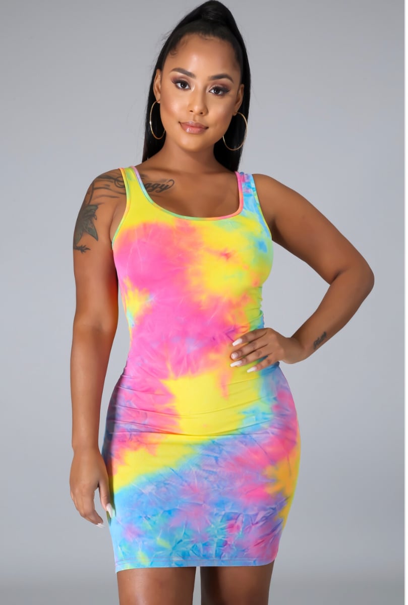 Tie Dye Midi Dress | coziessentials