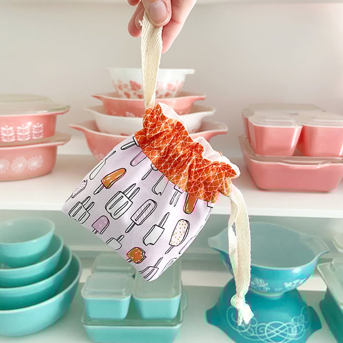 Lined Drawstring Bag Pattern (PDF Download) | Jeni Baker Patterns