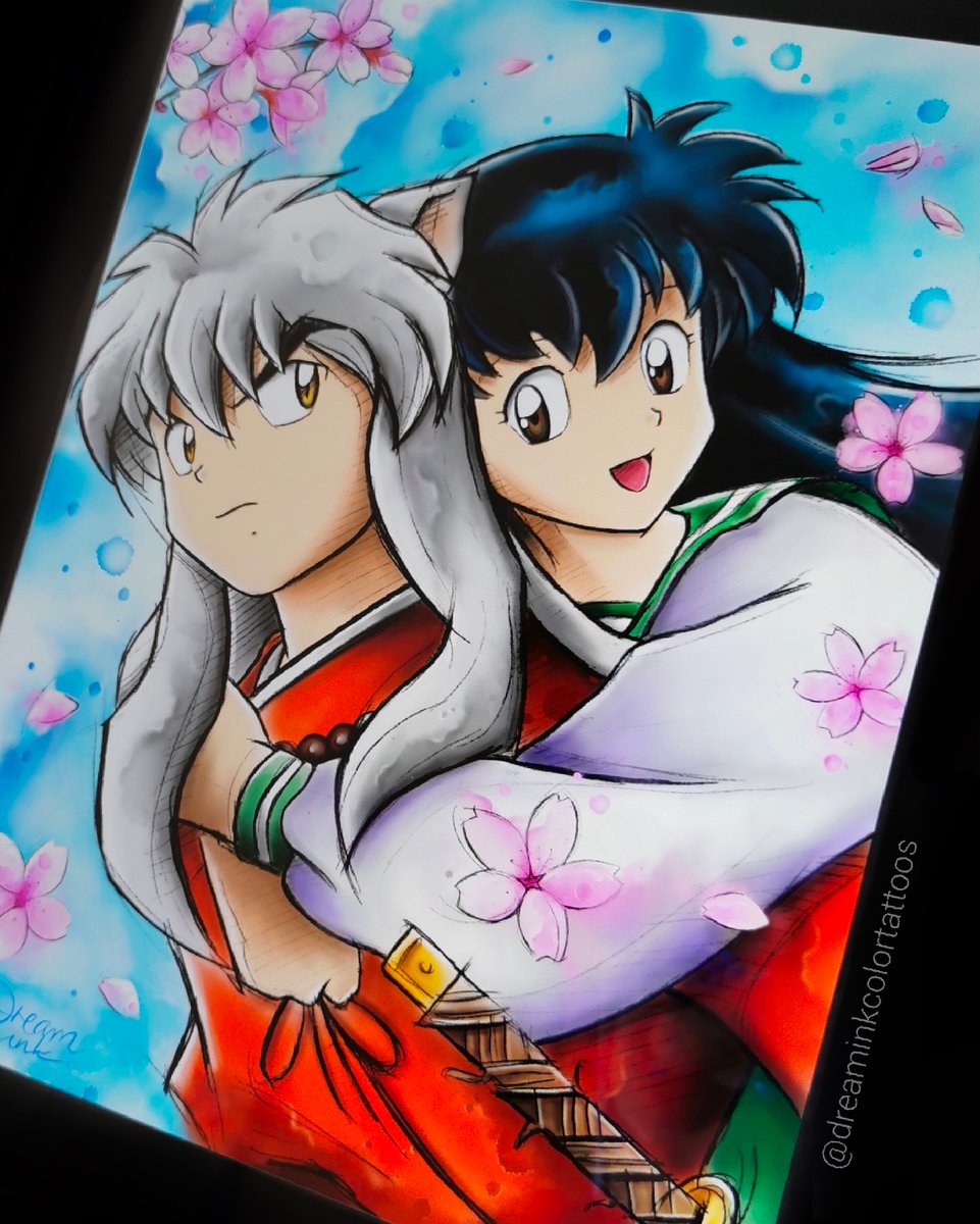 Inuyasha + Kagome/Kikyo | Dream ink color