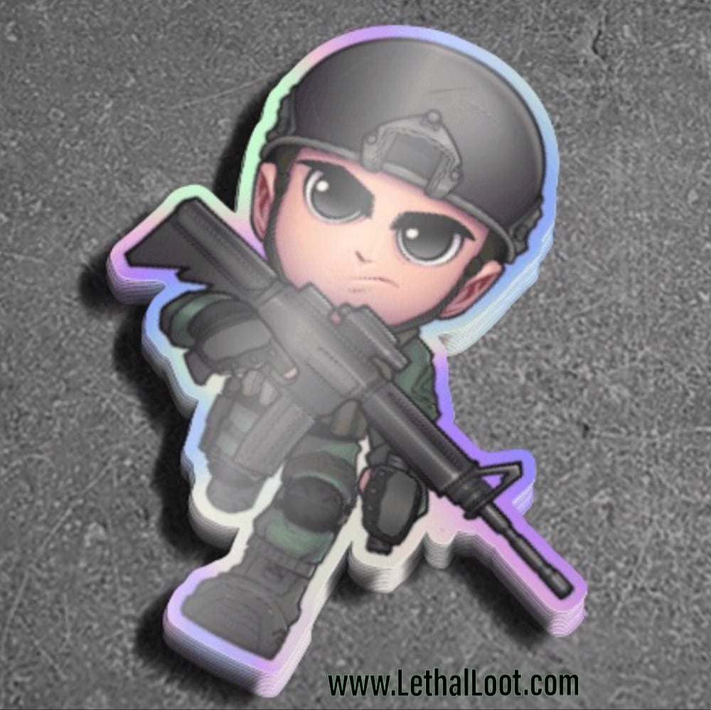 “Tactical Tommy” Hologram Sticker | Tactical Tommy