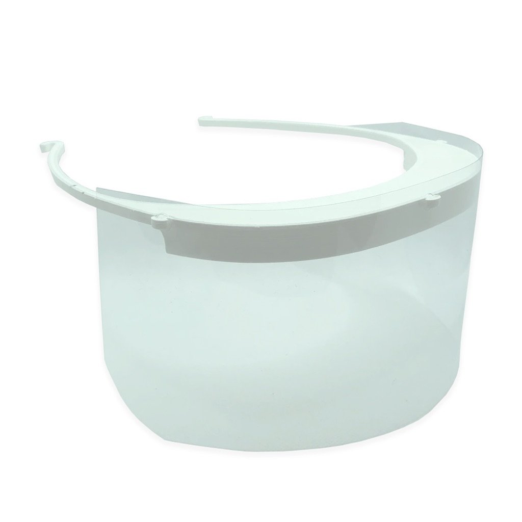 Face Shield - White - 4 inch shield | we3dstudio