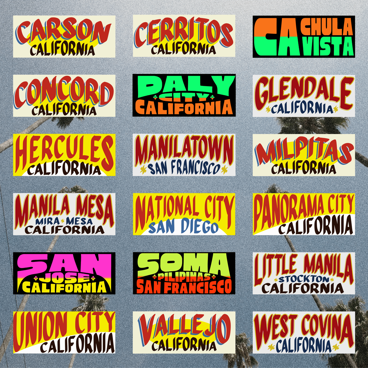 California Sticker Pack (Series 1) | exzachly