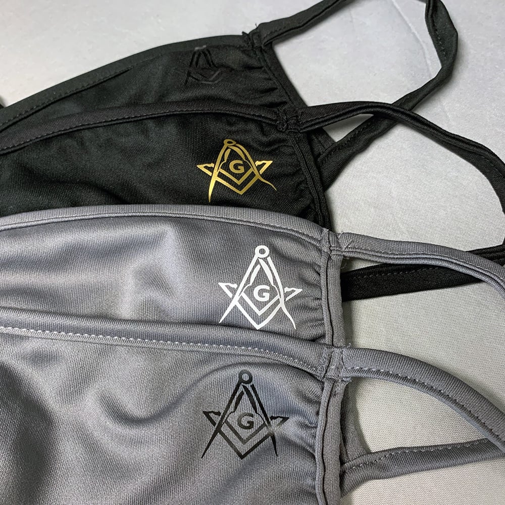 Square & Compass Face Mask 4-pk / Grip or Token