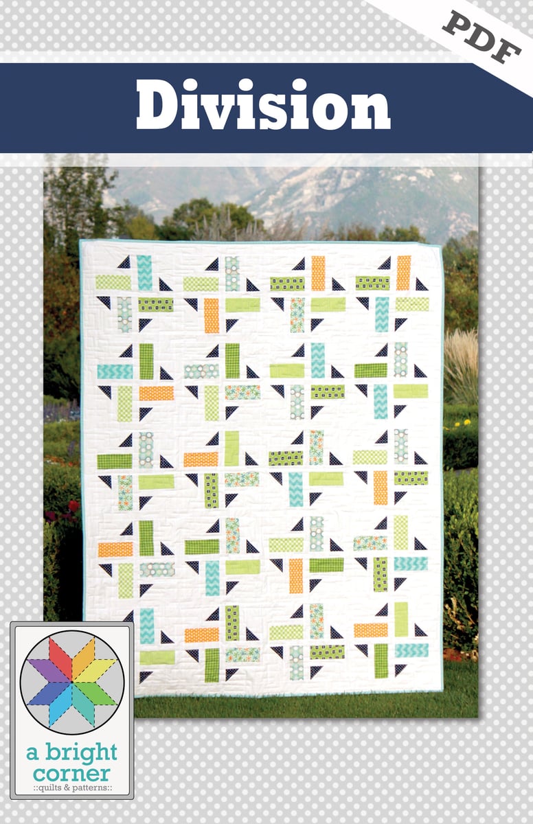 Division quilt pattern - PDF version | A Bright Corner