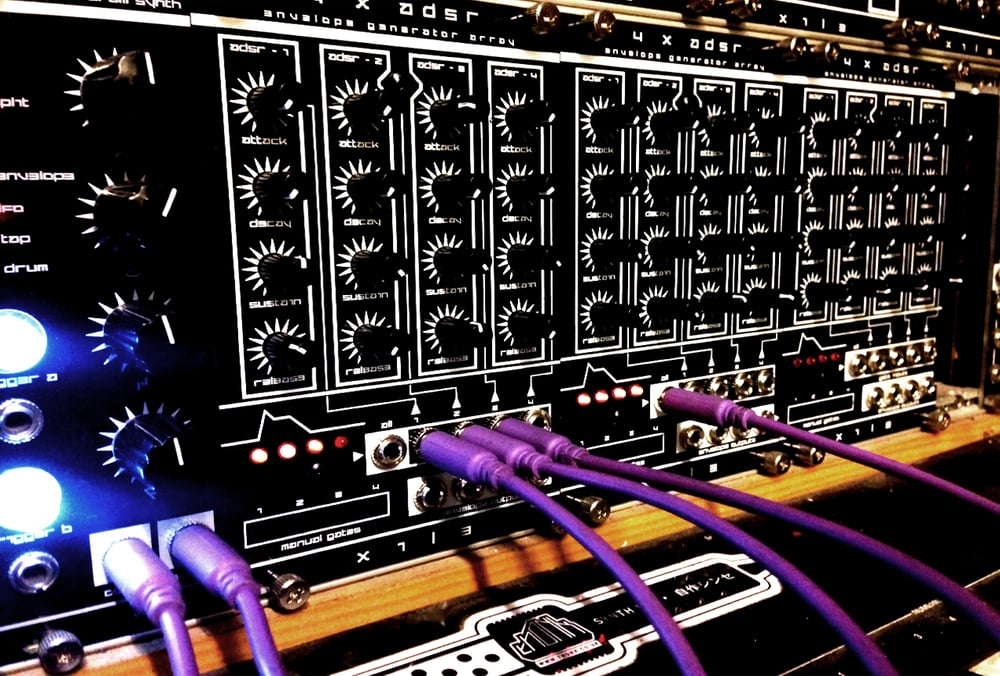 4 X ADSR - quad envelope generator array - manual eg control cluster | X1L3 4 X ADSR - quad envelope generator array - manual eg control cluster | X1L3