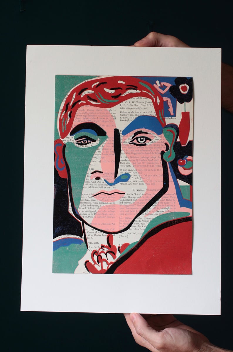 The impossible print - limited edition 5 colour reduction print | hiedra